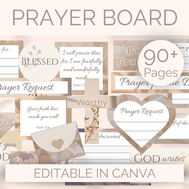 Boho Editable Prayer - Etsy