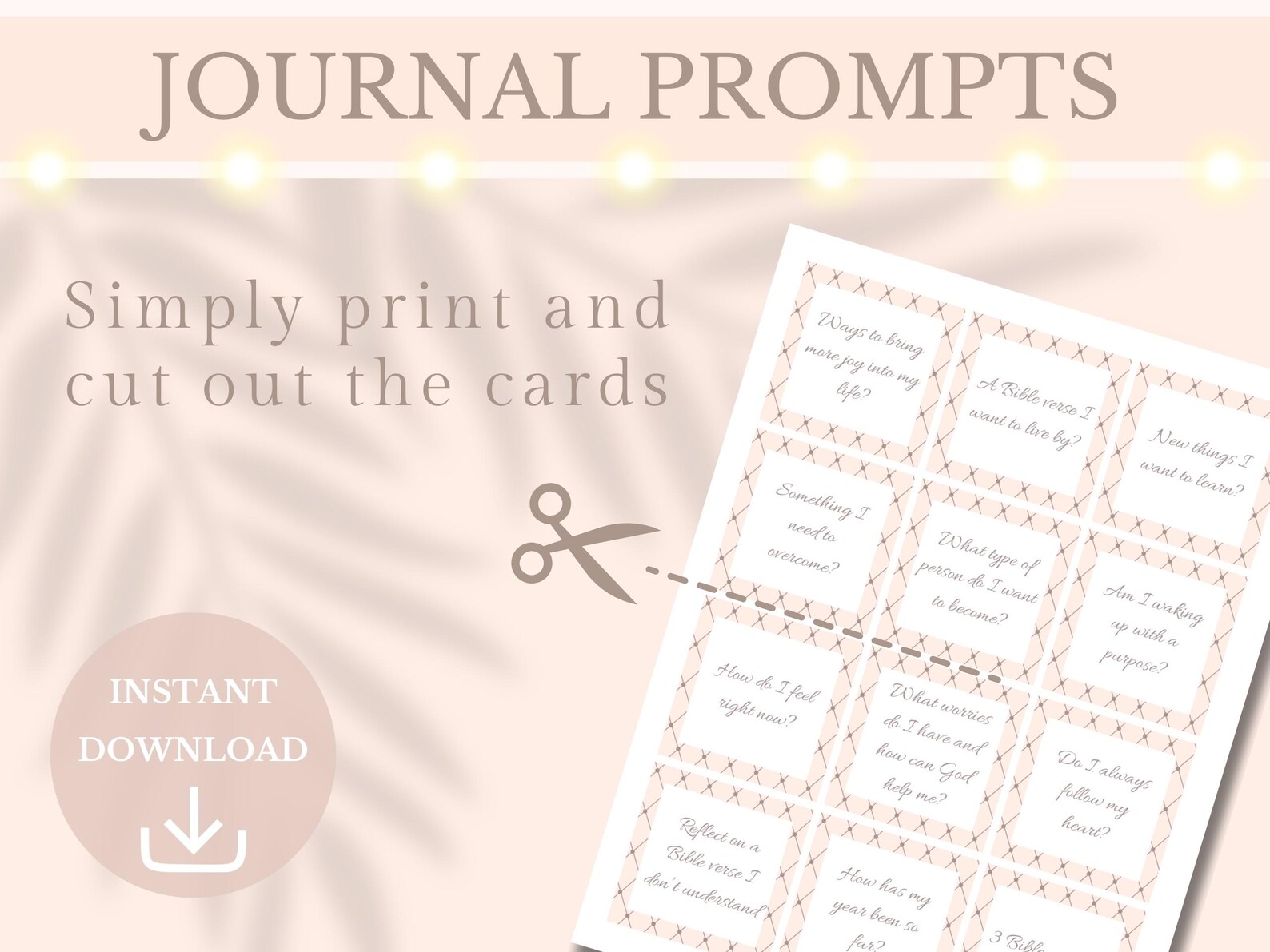 120 Christian Prompt Cards Printable Faith Journal Prompt Cards ...