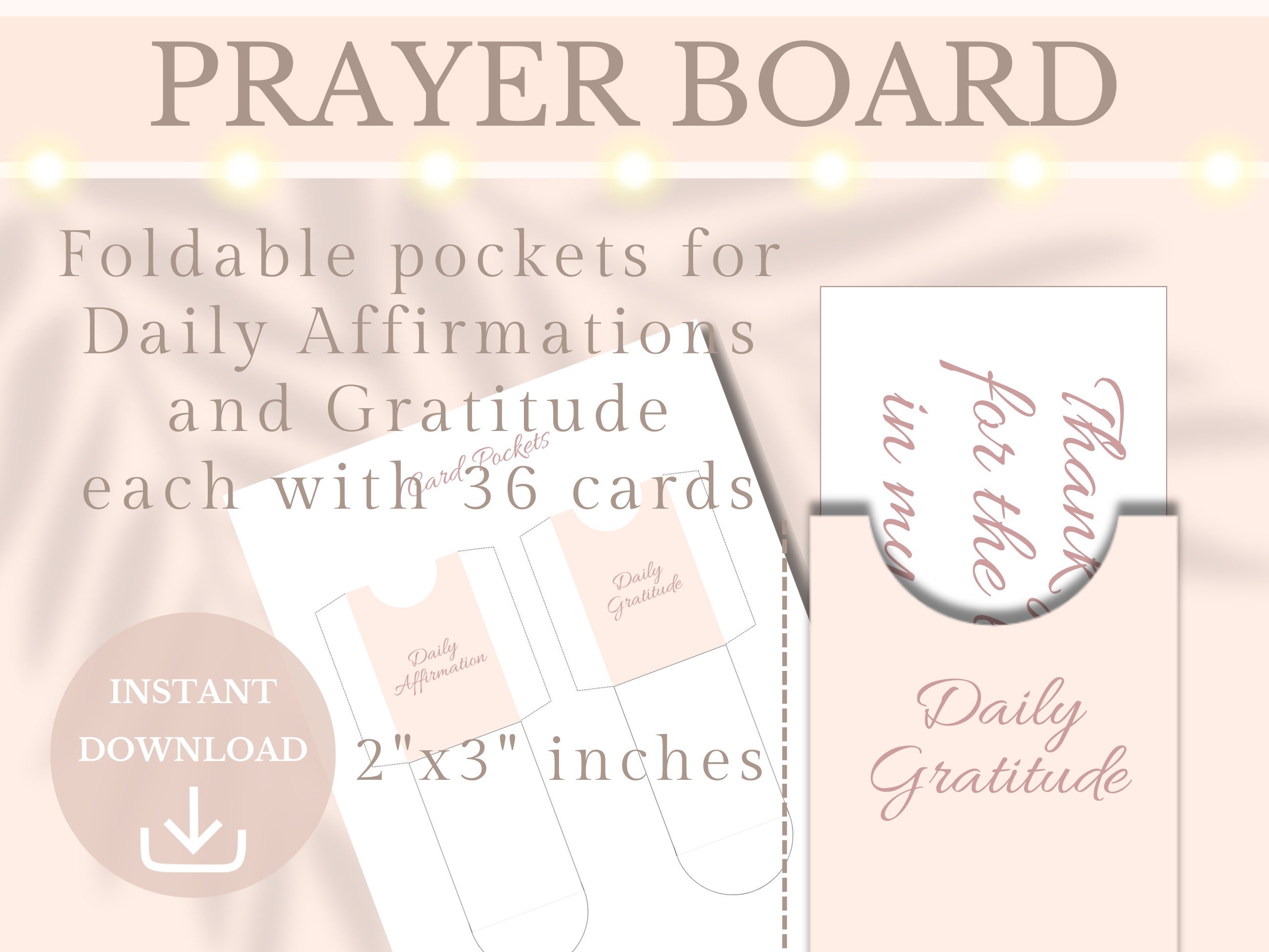 Prayer Board Kit Printable Christian DIY Collage Bible Study Gratitude ...