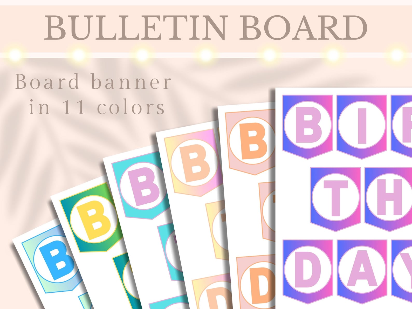 Birthday Bulletin Board Display Printable Back to School Kit Teacher ...
