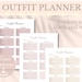 Weekly Outfit Planner Printable Template Wardrobe Styling Journal ...