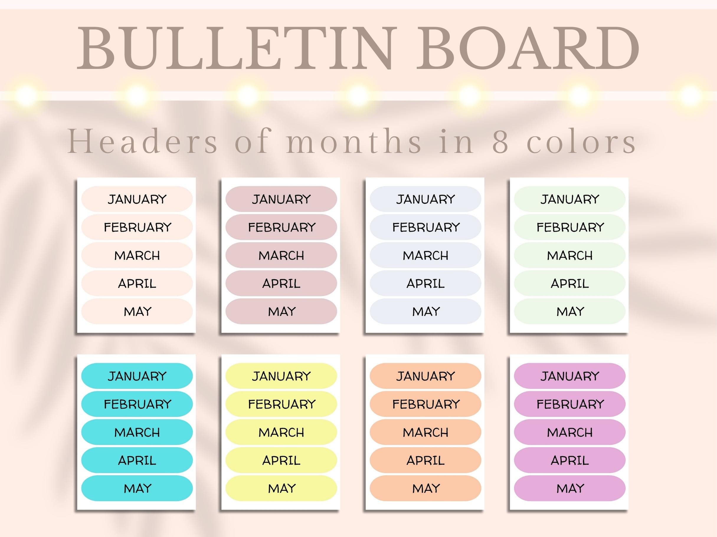 Birthday Bulletin Board Display Printable Back to School Kit Teacher ...