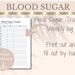 Blood Sugar Tracker Printable Download, Glucose Journal, Weekly ...