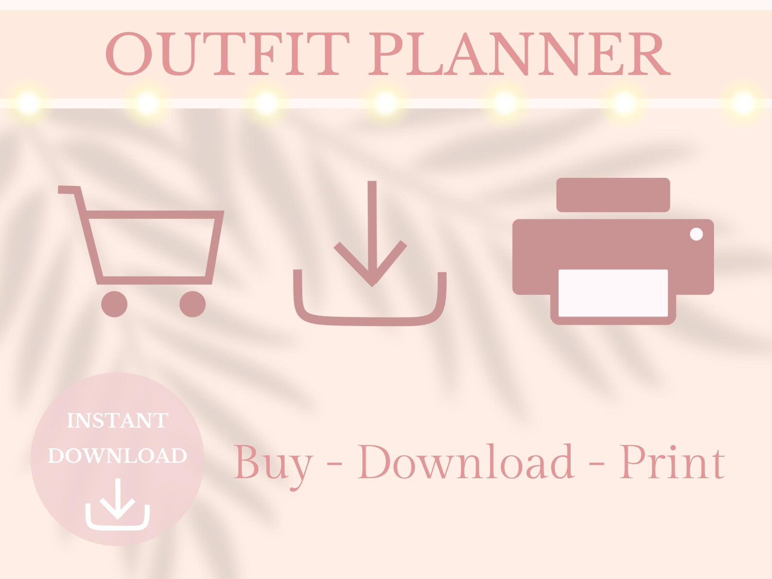 Digital Outfit Planner Printable Capsule Wardrobe Log Clothes Organizer ...