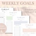 Weekly Goal Setting Printable Planner, to Do List Productivity Tracker ...