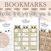 Cat Bookshelf Bookmark Reading Tracker Printable Coloring Bookmark ...