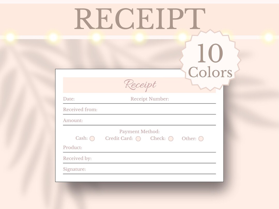 Simple Receipt Printable Sales Receipt Business Transaction ...