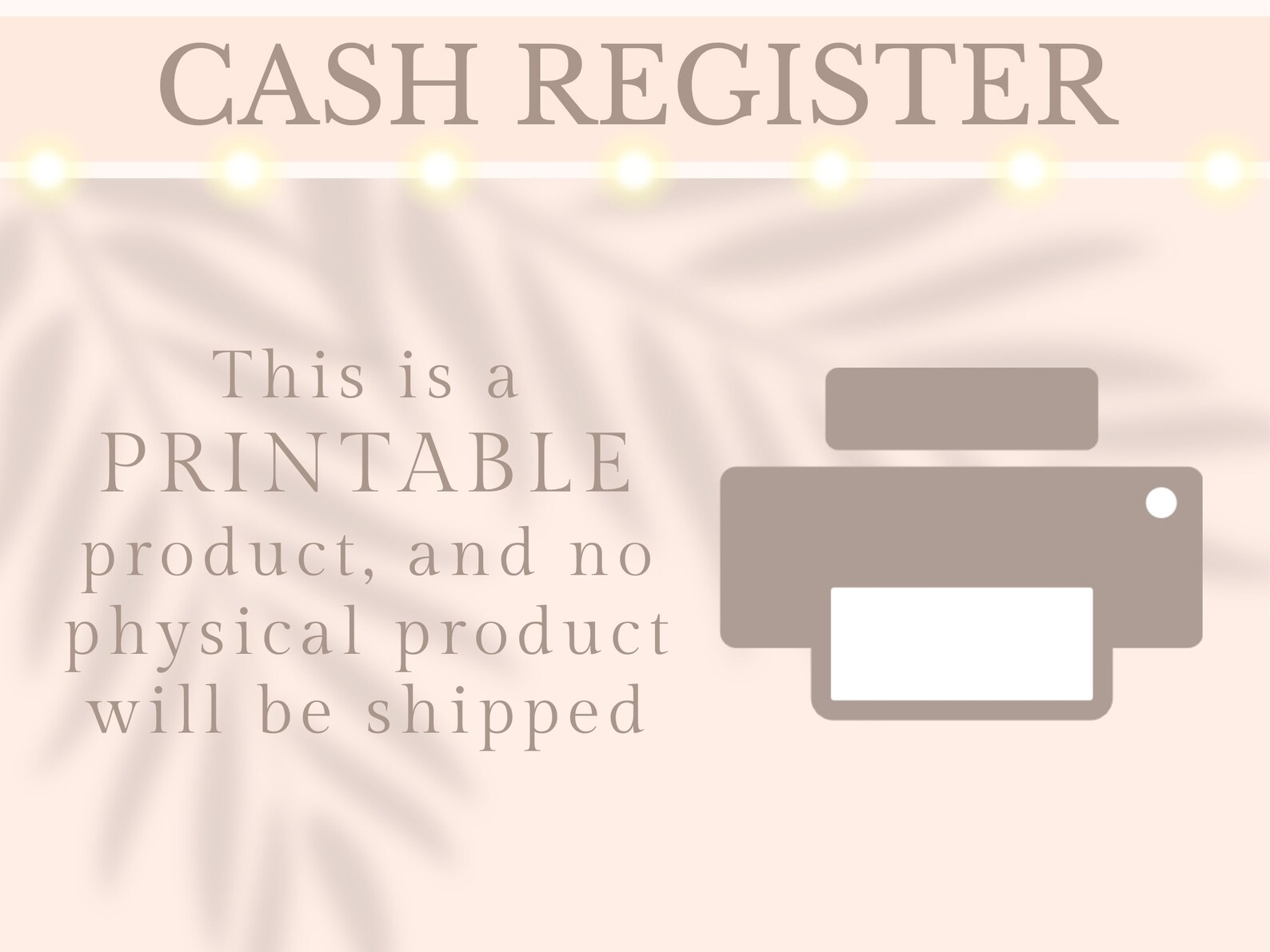 Cash Register Log Printable Cashier Shop Closing Drawer Till Balance ...