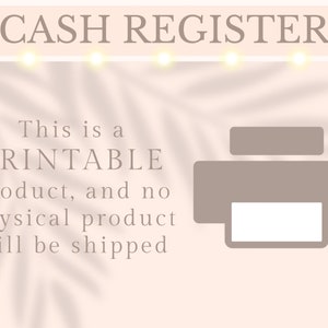 Cash Register Log Printable Cashier Shop Closing Drawer Till Balance ...