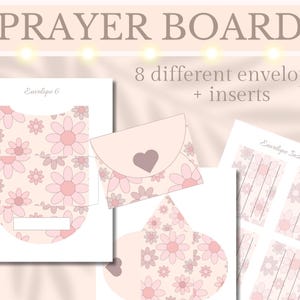 Prayer Board Kit Printable Flower Bulletin Board Kit Christian Prayer ...