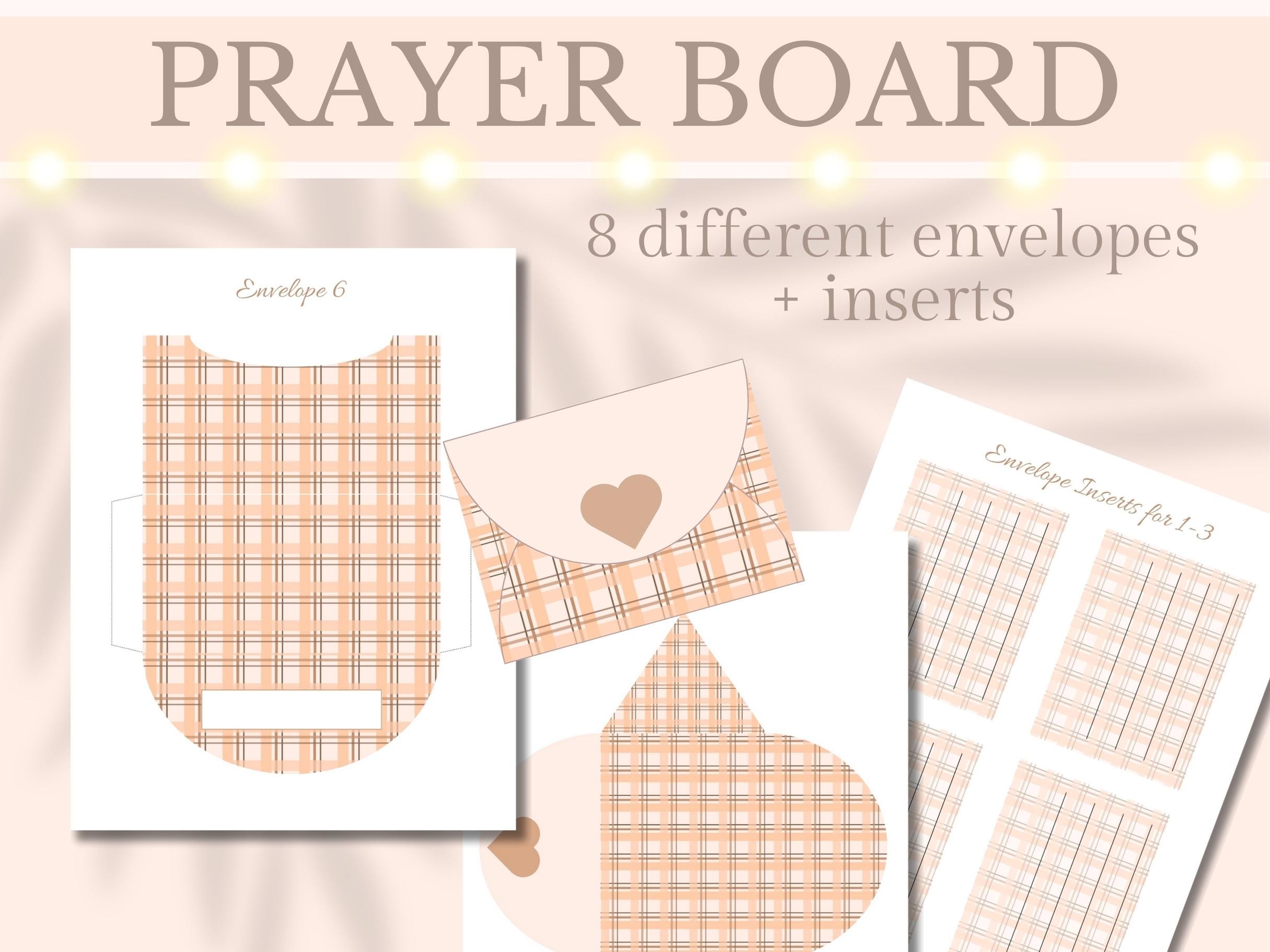 Fall Prayer Board Kit Printable Bulletin Board Kit Tartan Pattern ...