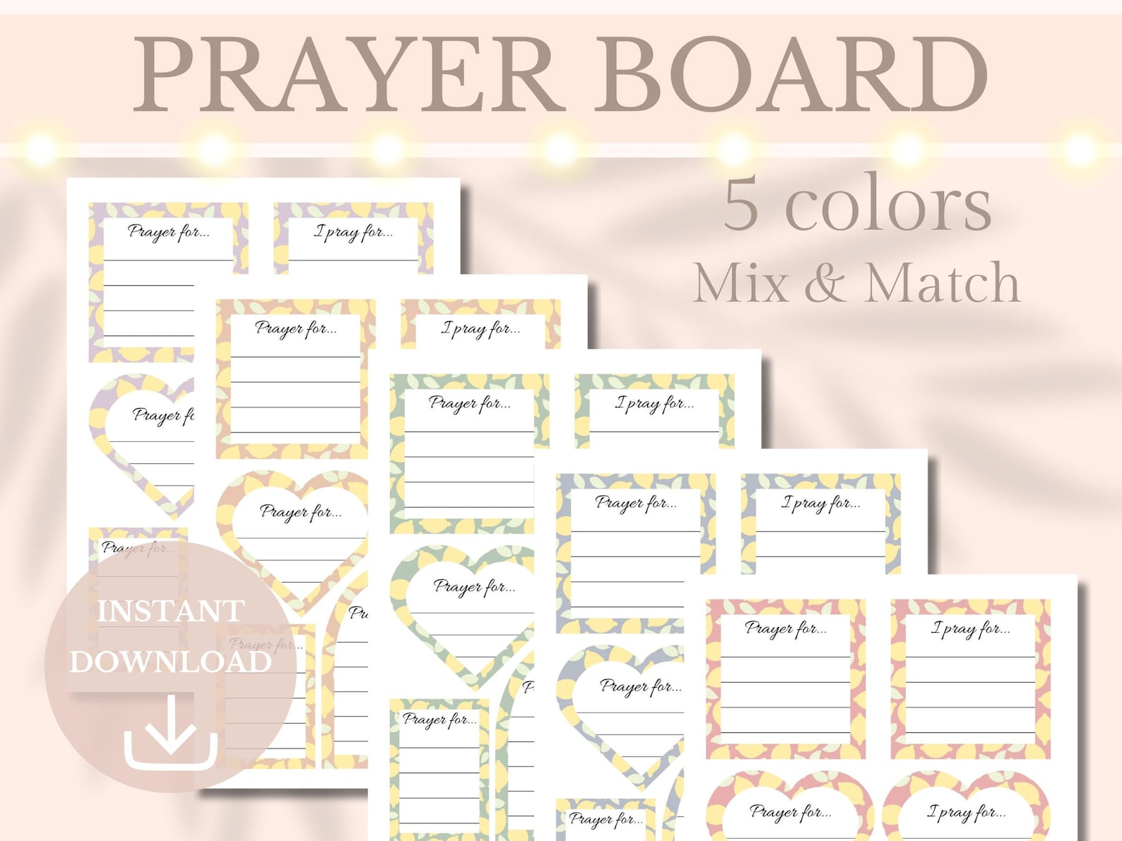Christian Prayer Board Kit Printable Bulletin Board Kit Christian ...