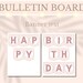 Birthday Bulletin Board Display Printable Back to School Kit Teacher ...