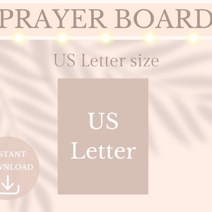 Prayer Board Kit Printable Christian DIY Collage Bible Study Gratitude ...