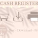 Cash Register Log Printable Cashier Shop Closing Drawer Till Balance ...