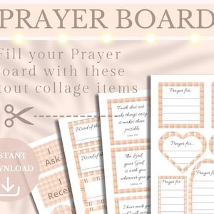 Fall Prayer Board Kit Printable Bulletin Board Kit Tartan Pattern ...