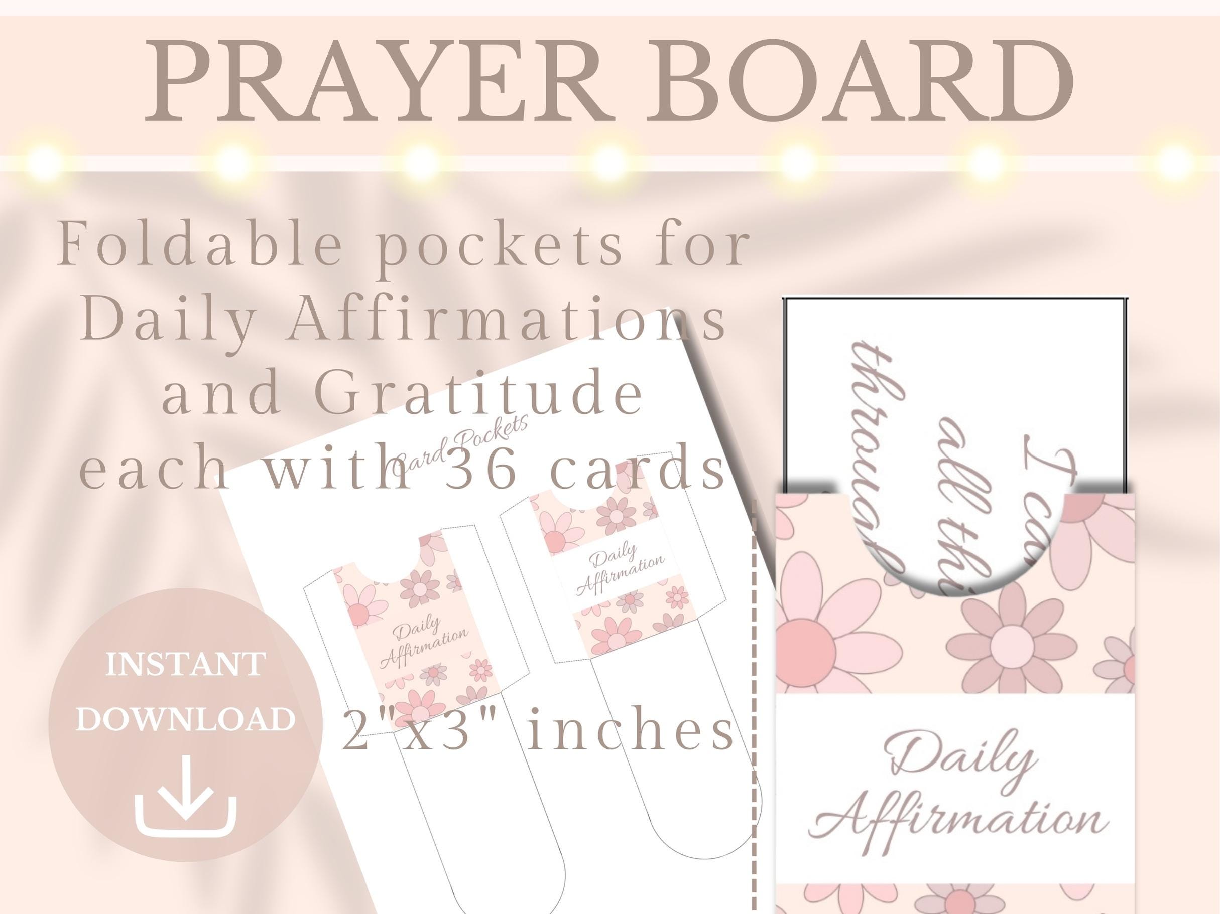 Prayer Board Kit Printable Flower Bulletin Board Kit Christian Prayer ...