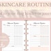 Weekly Skincare Routine Planner Printable Tracker, Pink Beauty Journal ...