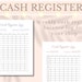 Cash Register Weekly Log Printable Drawer Till Balance Shop Closing ...