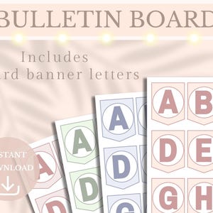 Classroom Bulletin Board Kit Motivational Printable Teacher DIY Back to ...