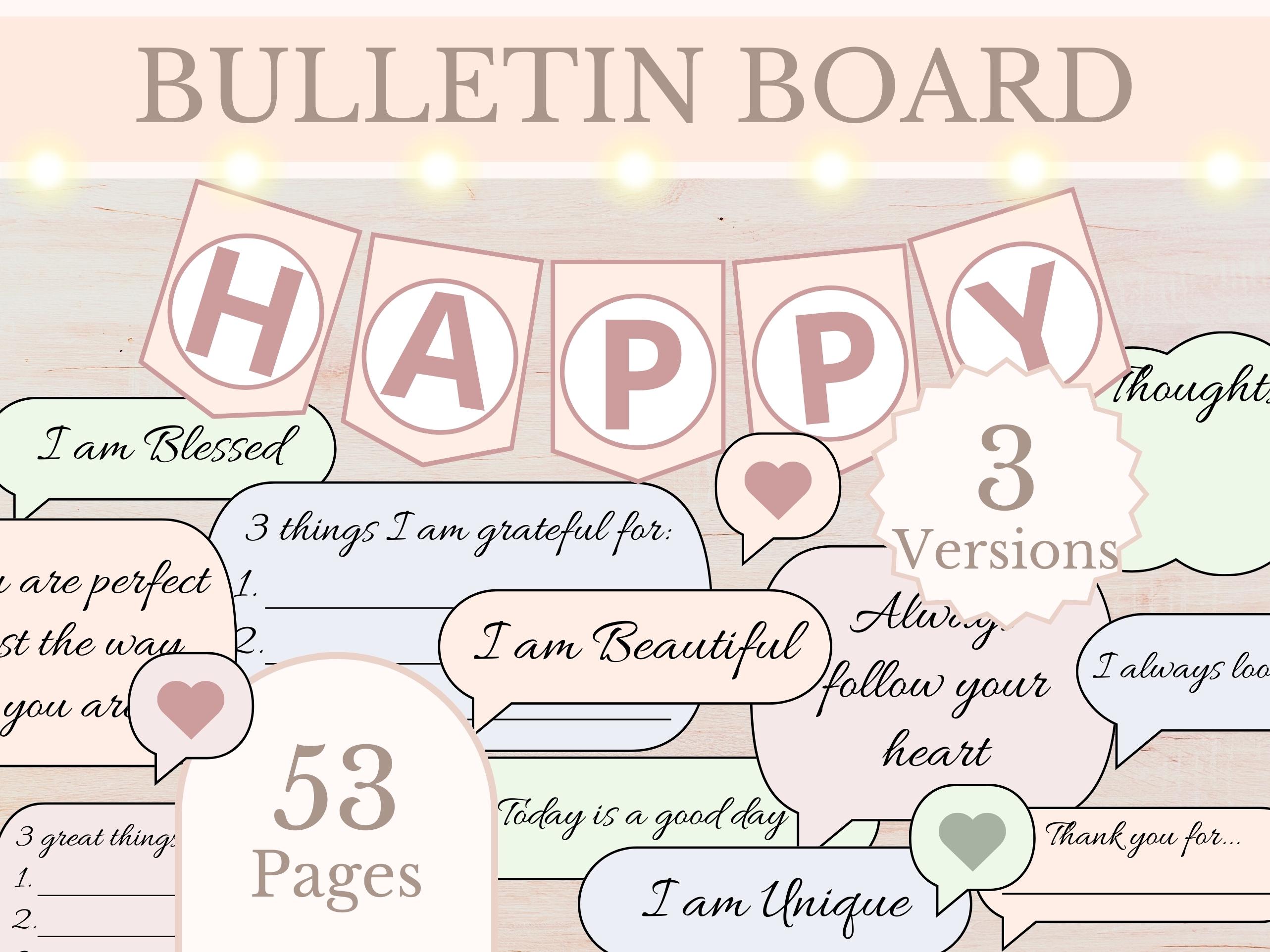 Classroom Bulletin Board Kit Motivational Printable Teacher DIY Back to ...