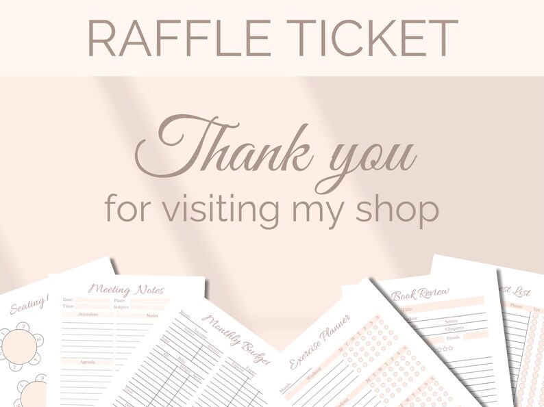 EDITABLE Raffle Ticket Template DIY Fundraiser Raffle Ticket Printable ...