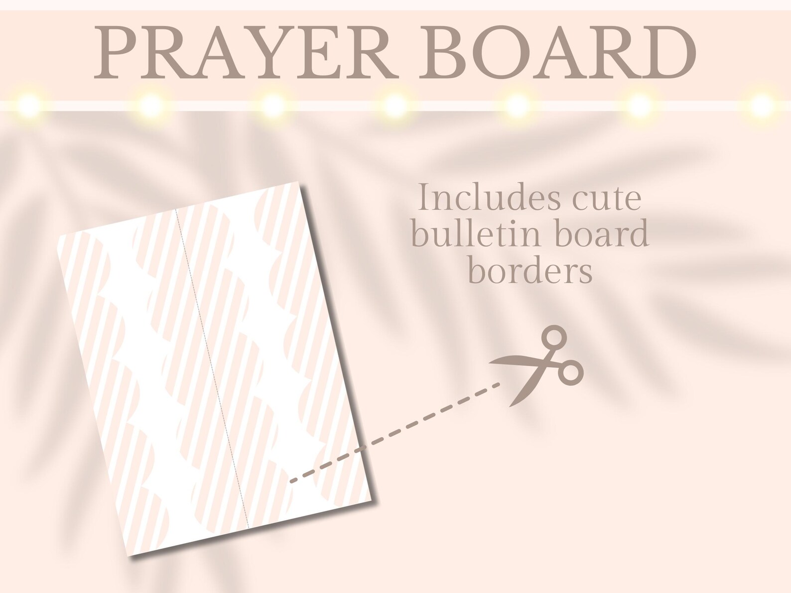 Prayer Board Kit Printable Christian Prayer Board Bulletin Board Kit ...