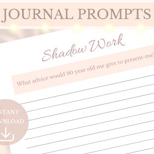 100 Shadow Work Journal Prompts Self-discovery Printable Journaling ...