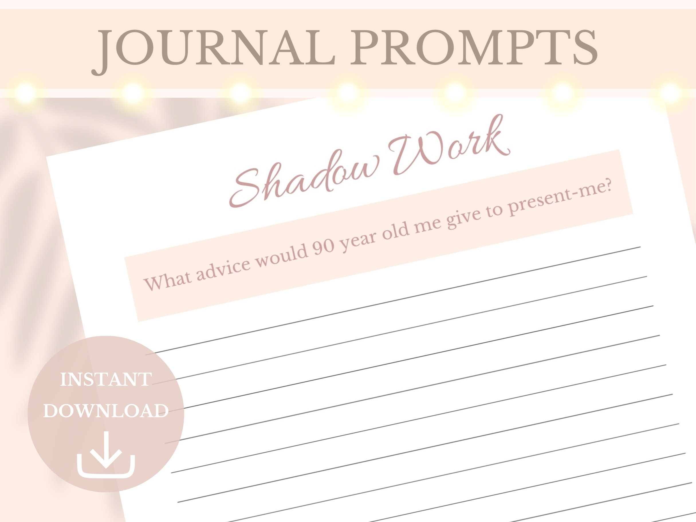 100 Shadow Work Journal Prompts Self-discovery Printable Journaling ...
