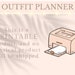 Weekly Outfit Planner Printable Template Wardrobe Styling Journal ...