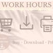 Work Hours Tracker Printable Log Monthly Employee Overtime Salary ...