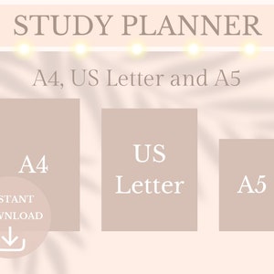 Study Planner Printable Homework Tracker Minimalist to Do List College ...