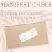 Manifestation Check Printable Law of Attraction Money Check Vision ...