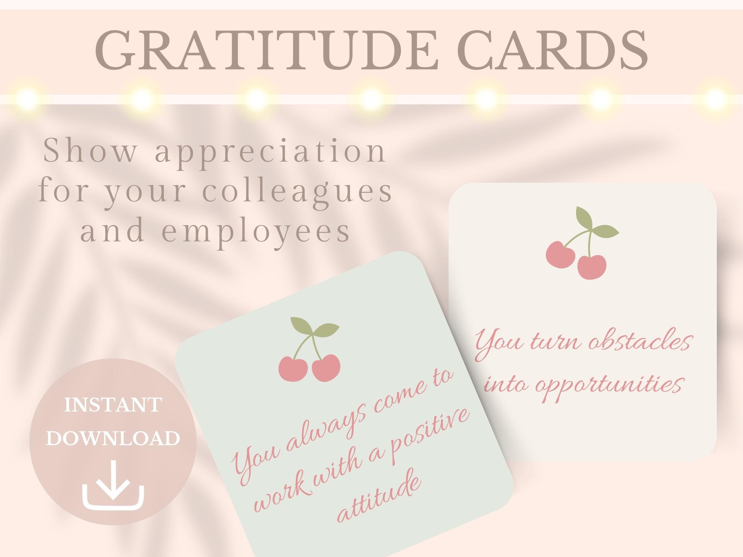 120 Gratitude Cards for Work Printable Encouragement Employee ...
