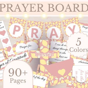 Christian Prayer Board Kit Printable Bulletin Board Kit Christian ...