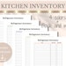Kitchen Inventory Printable Tracker Food Log, Fridge Freezer Pantry ...