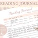 Reading Journal Printable Book Review Planner Reading Tracker, Book ...