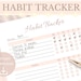 Habit Tracker Printable Planner, Girly Pink Routine Checklist Journal ...