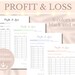 Yearly Profit and Loss Income Statement for Small Business PRINTABLE ...