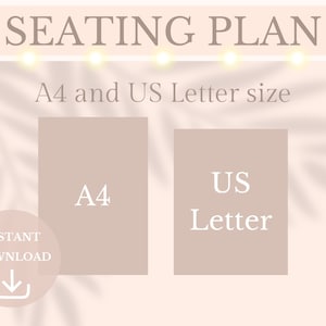 Wedding DIY Table Seating Planner PRINTABLE Paper Cutouts Event ...