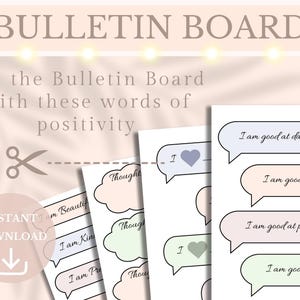 Classroom Bulletin Board Kit Motivational Printable Teacher DIY Back to ...