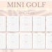 Mini Golf Score Card Printable Miniature Golf Scorecard Bachelorette ...