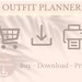 Weekly Outfit Planner Printable Template Wardrobe Styling Journal ...