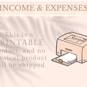 Yearly Income & Expense Tracker Printable Financial Budget Planner ...