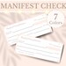 Manifestation Check Printable Law of Attraction Money Check Vision ...