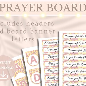 Christian Prayer Board Kit Printable Bulletin Board Kit Christian ...