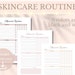 Weekly Skincare Routine Planner Printable Tracker, Pink Beauty Journal ...