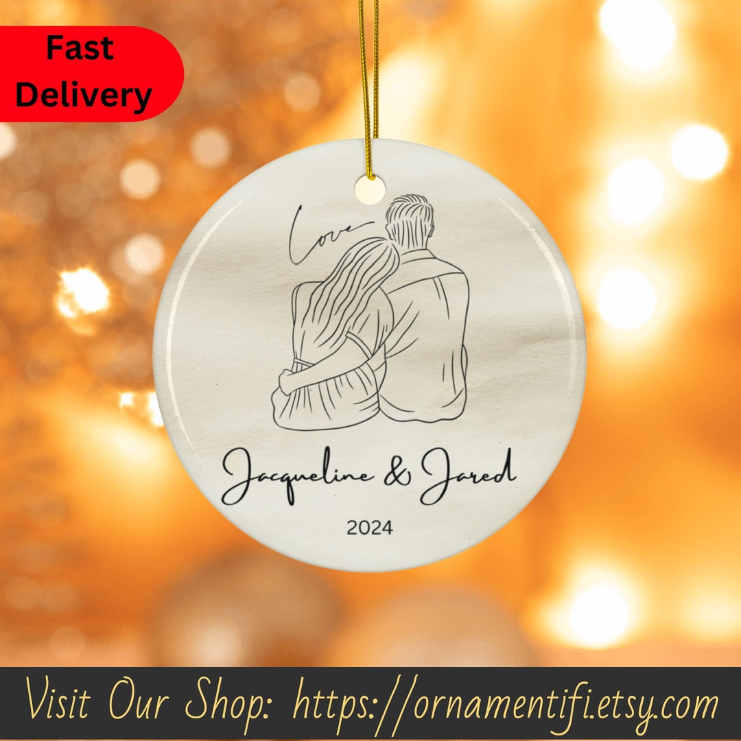 Couples Decorations, Personized Christmas Ornaments, Custom Gifted ...