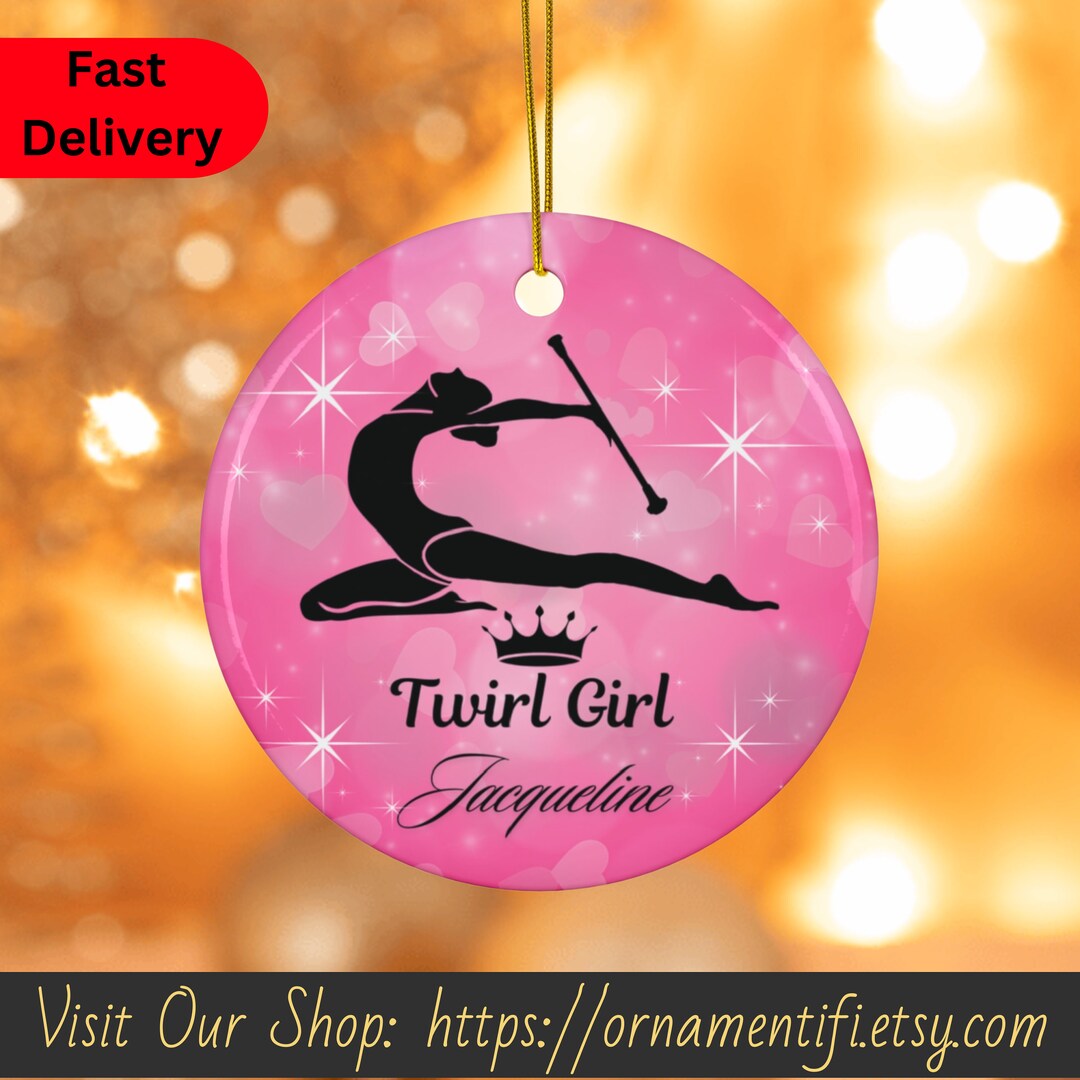 Twirler, Twirling Baton Silhouette, Twirl Girl, I Love Baton Twirling Personalized Custom ...