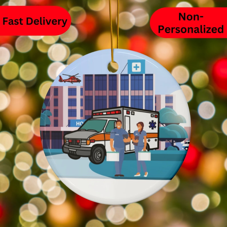 Ambulance Ornament, Christmas Ornaments, Paramedic Technician, Medical ...